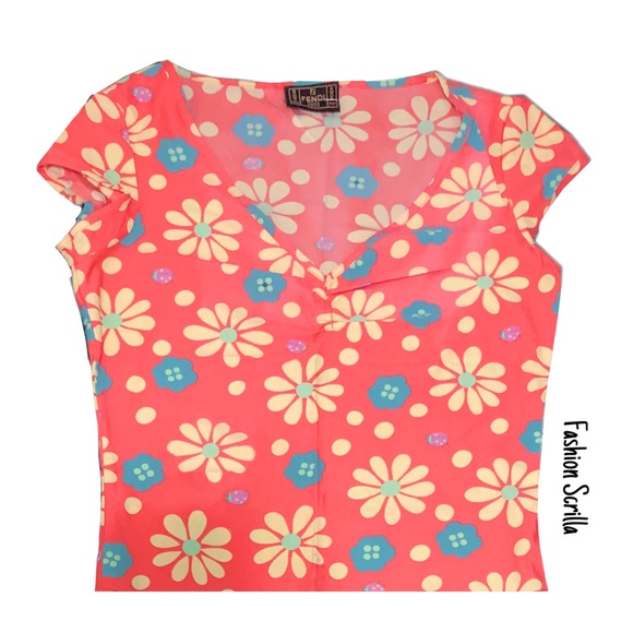 Fendi | Tops | Fendi Vintage 7s Daisy Ff Zucca Monogram Floral Ladybug ...